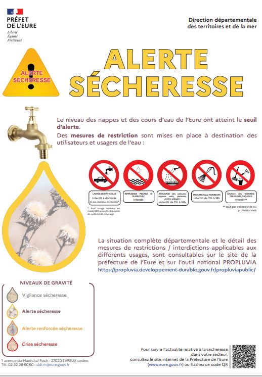 Alerte sécheresse - Serquigny - Site officiel de la Mairie Serquigny ... Alerte sécheresse - Serquigny - Site officiel de la Mairie Serquigny ...